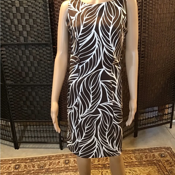 George | Dresses | Newgeorge Brown And White Dress Size 4 | Poshmark